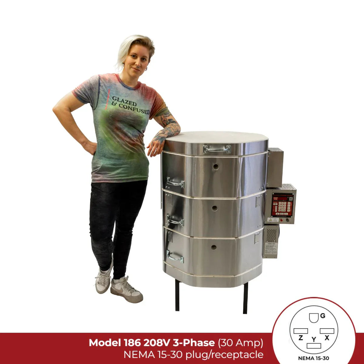 18" Top-Loading Electric Pottery Kiln | Seattle Pottery Supply
