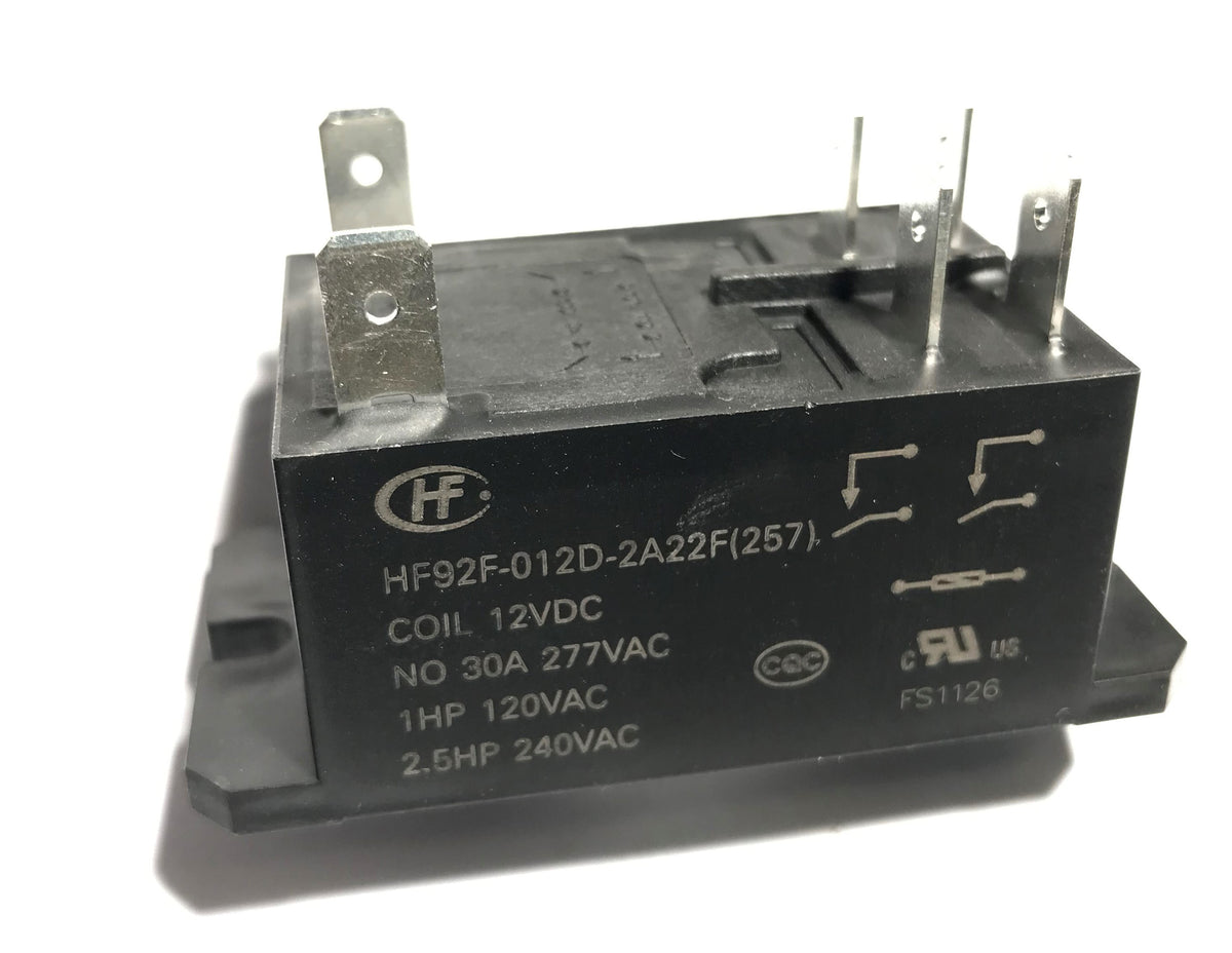 Relay, 30 Amp 208/240 volt, 12 VDC coil, Hongfa | Seattle Pottery Supply