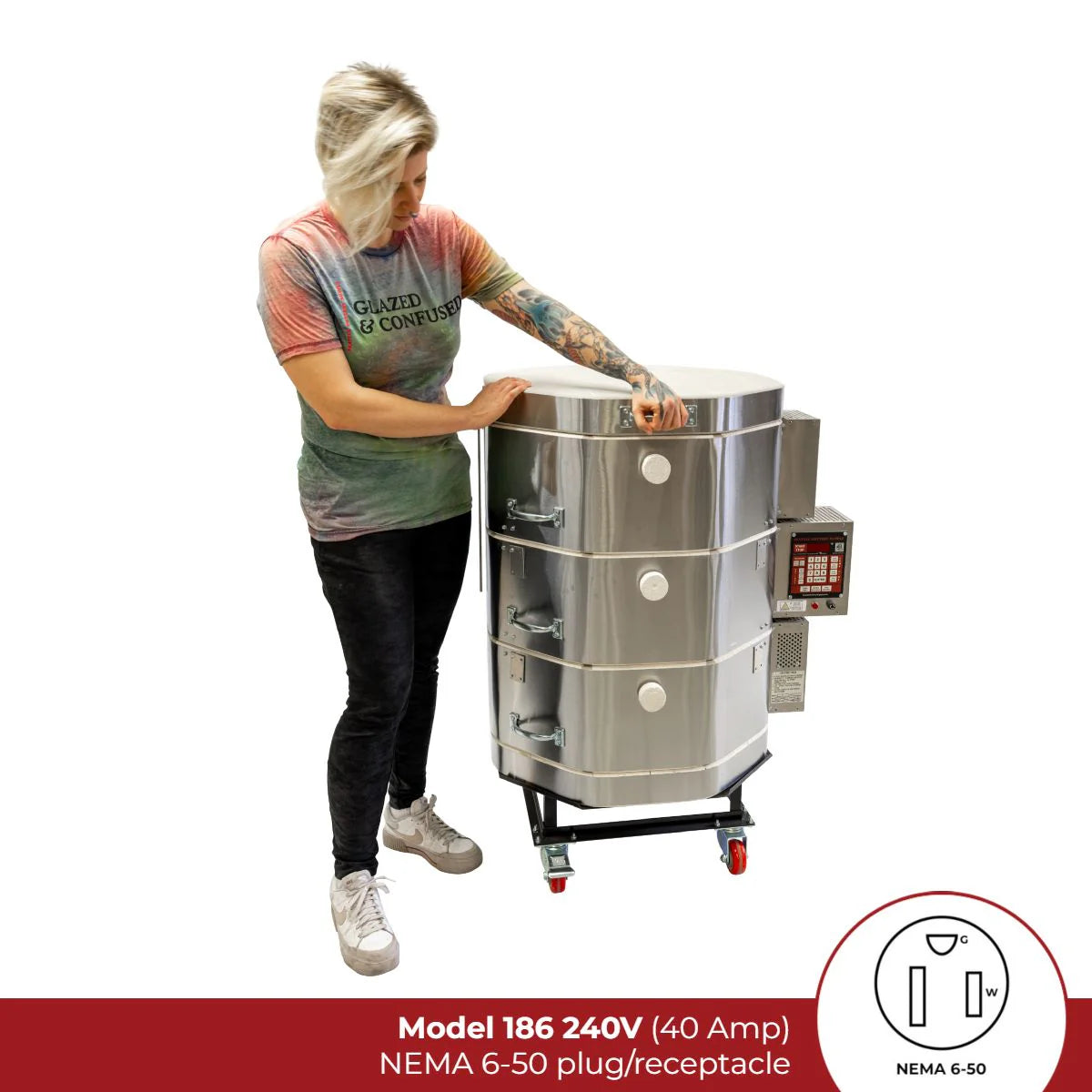 18" Top-Loading Electric Pottery Kiln | Seattle Pottery Supply