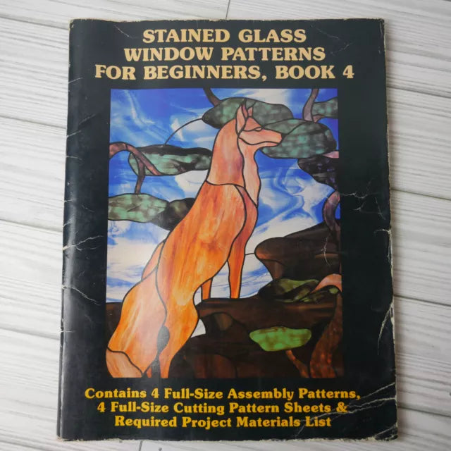 STAINED GLASS WINDOW PATTERNS FOR BEGINNERS, BOOK 4- Hidden House Publ ...