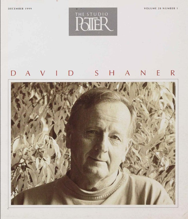 DAVID SHANER- The Studio Potter (Volume 28 Number 1) | Seattle Pottery ...
