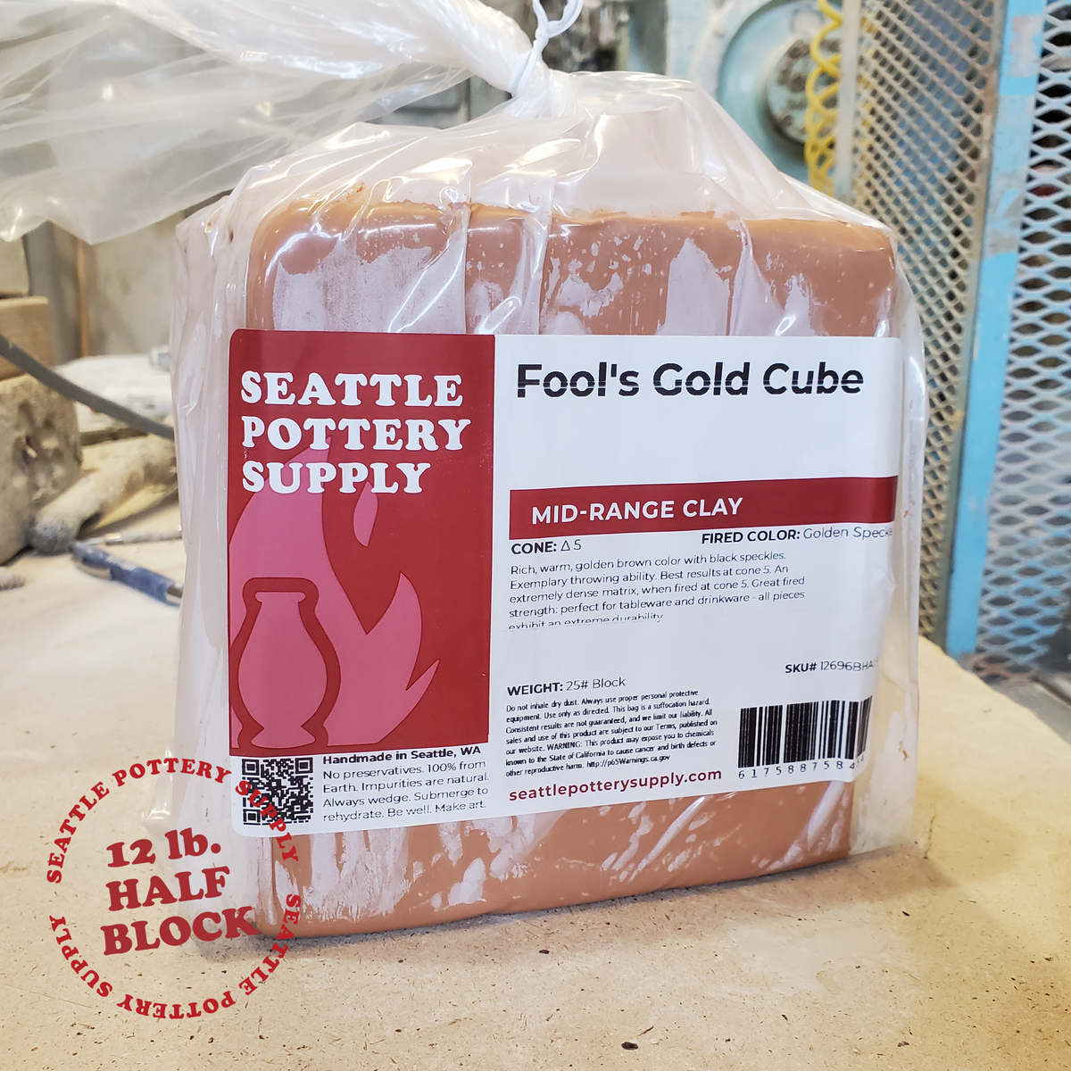 SP696 Fool's Gold Speckled Pottery Clay | Seattle Pottery Supply