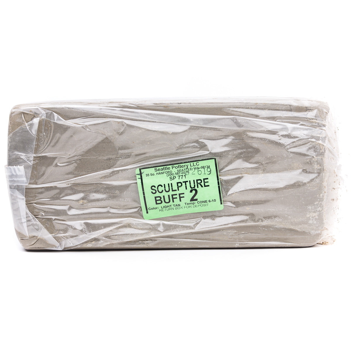 SP771 Sculpture Buff II Pottery Clay - Fine | Seattle Pottery Supply