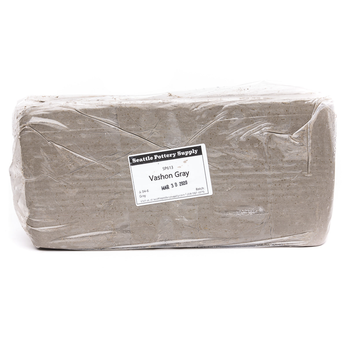SP613 Vashon Gray Mid-Range Pottery Clay | Seattle Pottery Supply