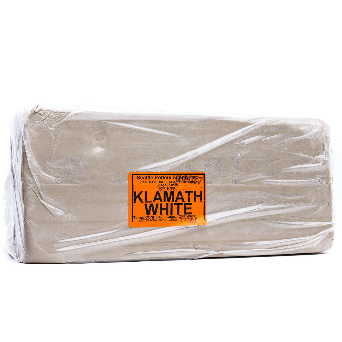 SP632 Klamath White Clay | Seattle Pottery Supply