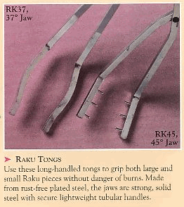 RK45 - Kemper Raku Tongs - 45 Degree Jaw - with Teeth | Seattle Pottery ...