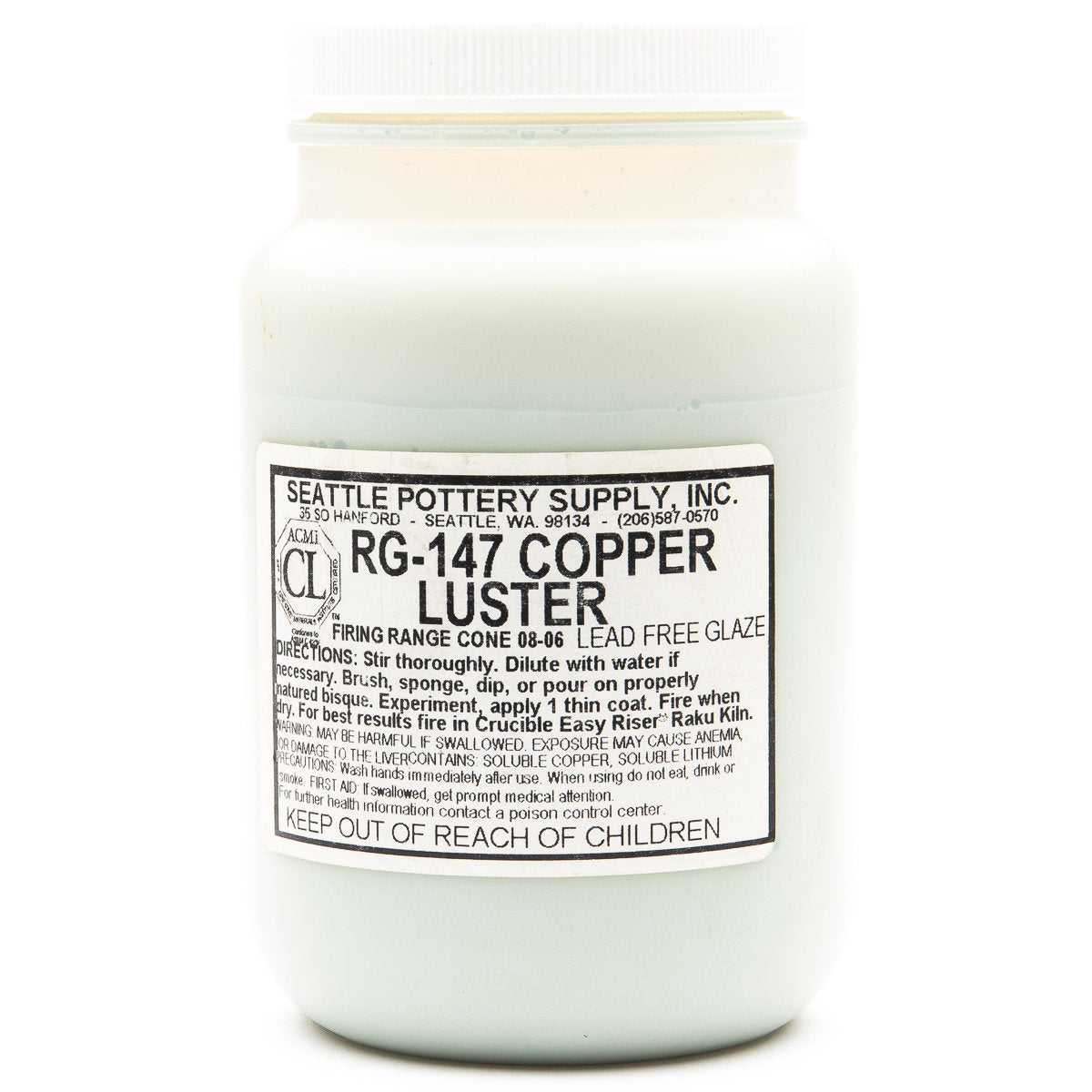 RG147 - Copper Luster Raku | Seattle Pottery Supply